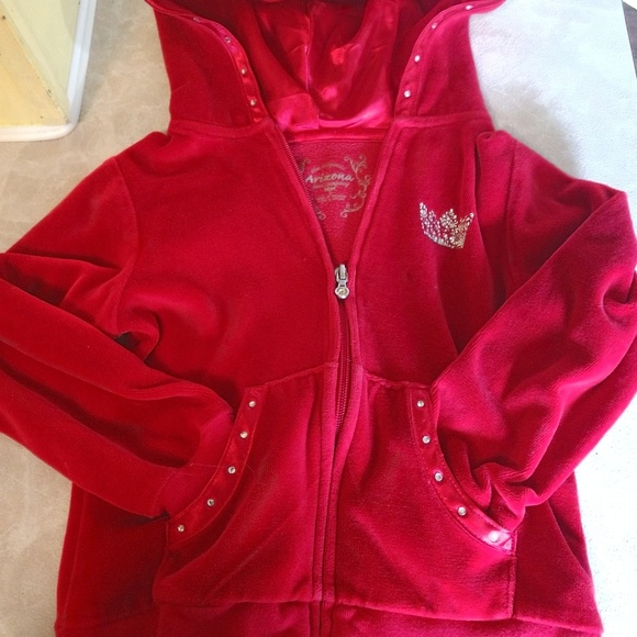 Arizona Jean Company | Jackets & Coats | Red Fuzzy Jacket | Poshmark